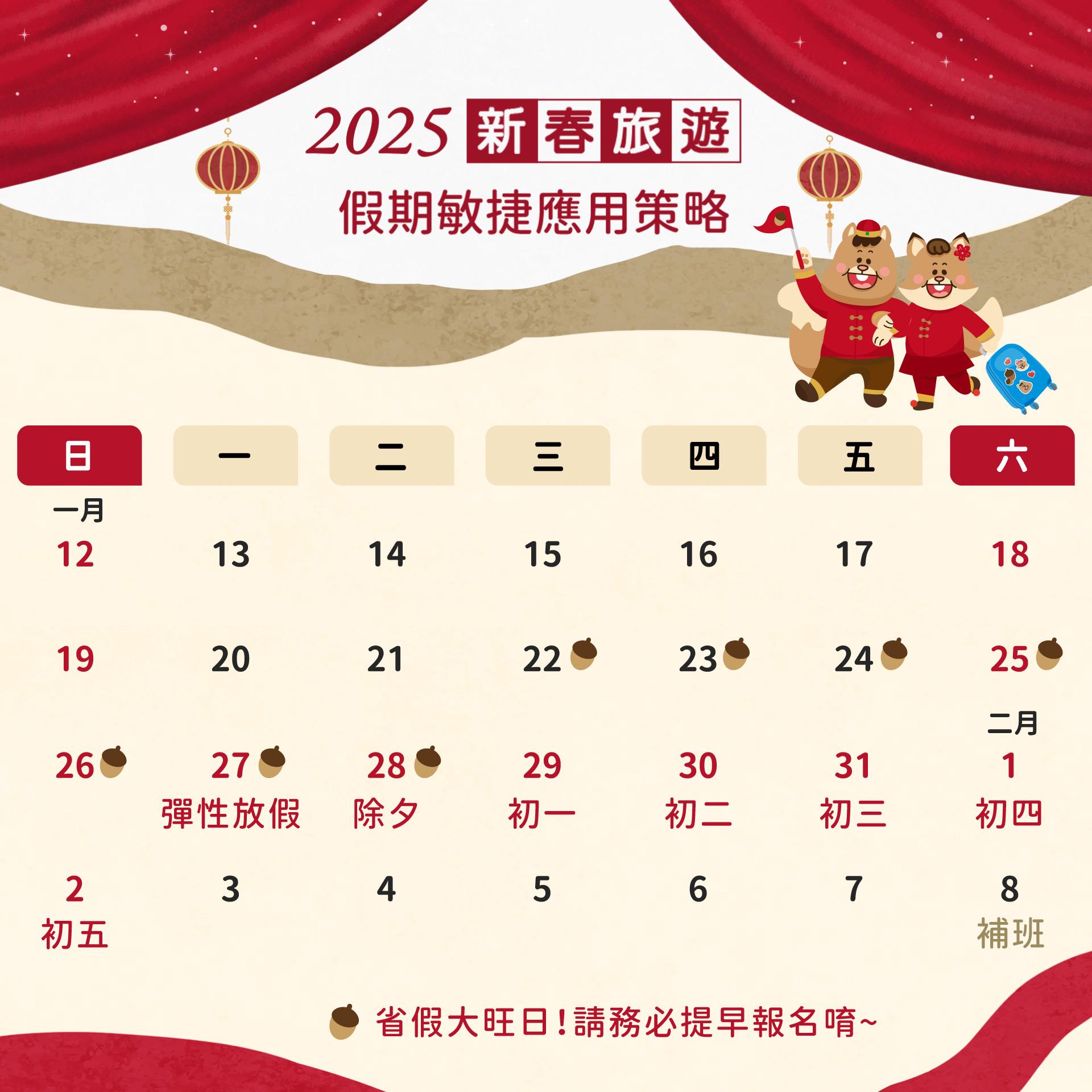 2025春節假期敏捷應用策略｜加利利旅遊、利百加旅遊│Galilee Tours